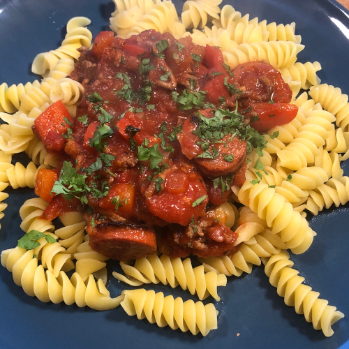 Simple Chorizo sauce pasta - recipe & step by step advice - The Chef's ...